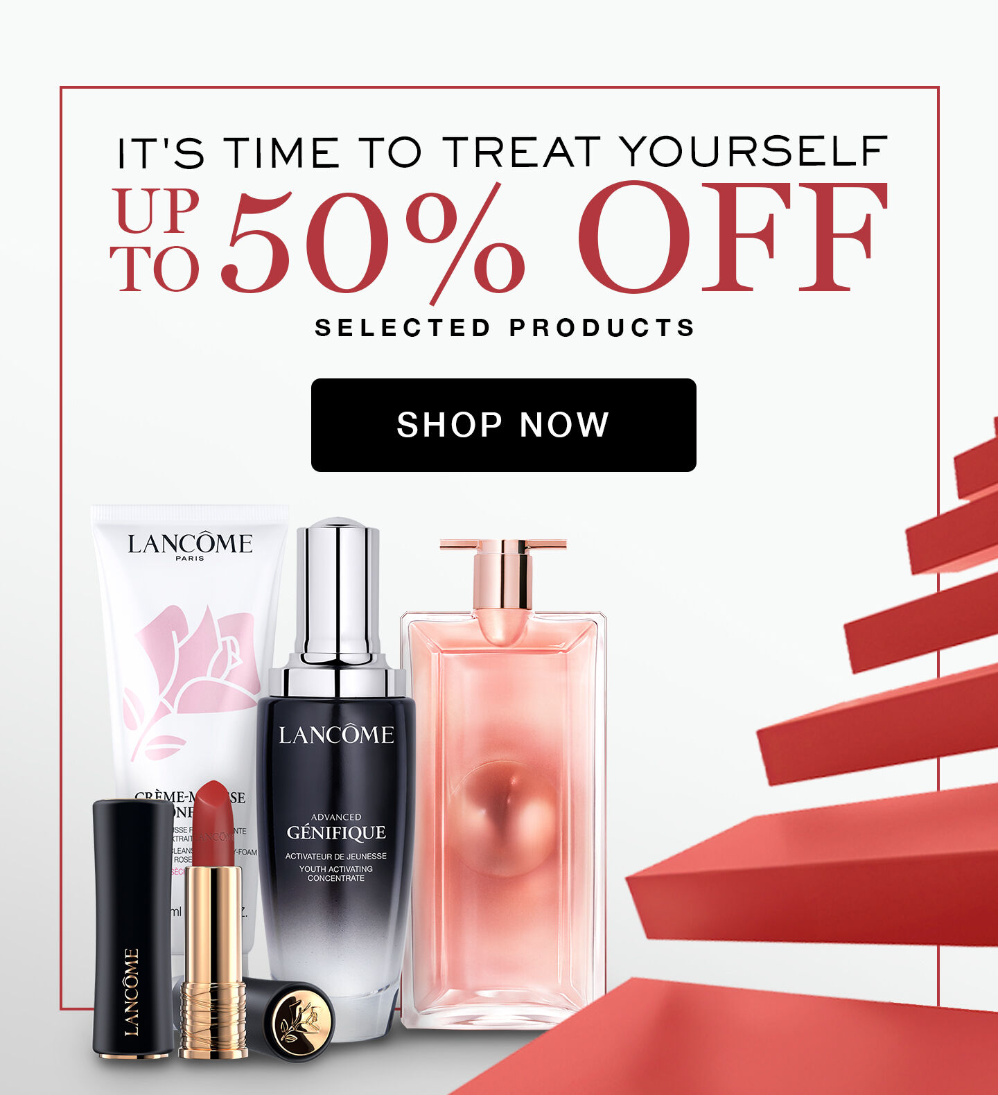 Beauty products by Lancôme: makeup, skin care and perfume